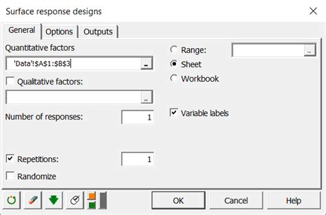 Surface Response Design In Excel Tutorial Xlstat Help Center