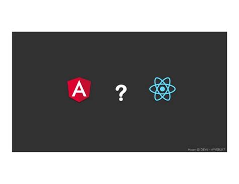 angular vs react for web application development ppt