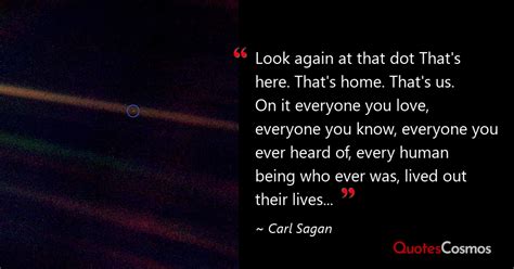 Look Again At That Dot That S Here Carl Sagan Quote