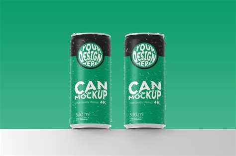 Mockup De Lata De Refresco Para Empaque De Bebidas Archivo PSD Premium