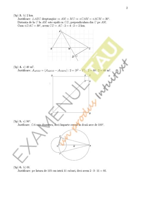 Rezolvare Modele Subiecte Evaluare Nationala Clasa 8 2021 Matematica