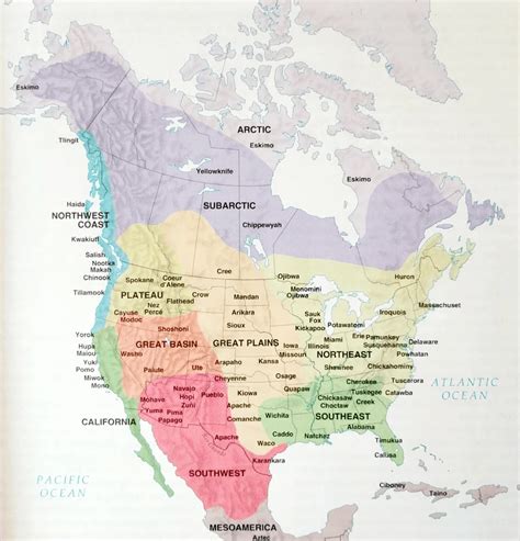 American Tribes Map Wayne Baisey