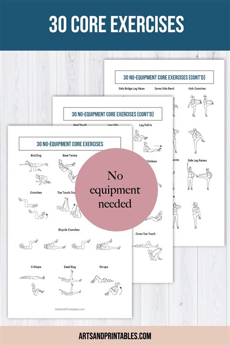Printable Bodyweight Exercise Reference 90 Illustrated Etsy