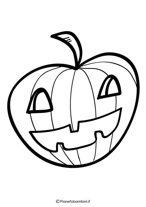 60 Disegni Di Zucche Di Halloween Da Colorare PianetaBambini It