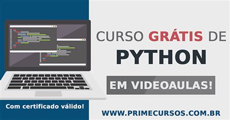 Curso de Programação em Python Online Grátis Prime Cursos