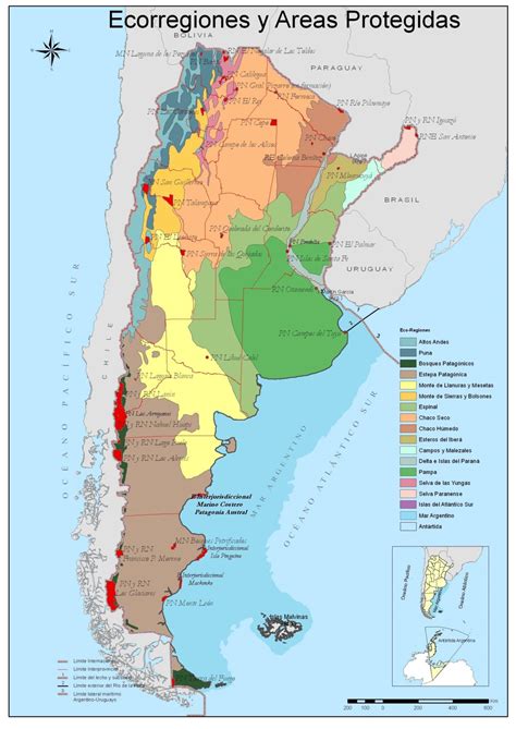 Mapas de Argentina político y físico para descargar e imprimir