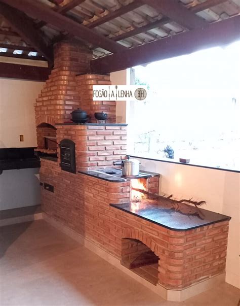 Fogão a Lenha Churrasqueira e Forno em Capim Branco Fogão a Lenha BH