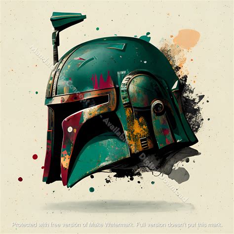 Jango Fett Helmet Art