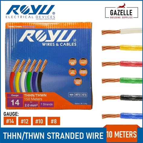 Royu THHN THWN Stranded Wire Gauge 14 2 0mm² 12 3 5mm² 10 5 0mm²