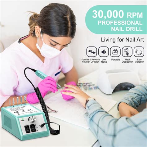 Efile Taladro de uñas profesional de 30000 rpm kit de lima de uñas