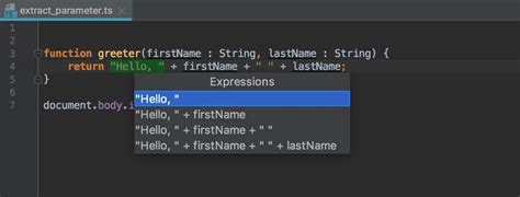 refactoring typescript webstorm