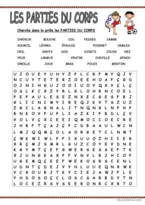 111 Corps humain Français FLE fiches pedagogiques pdf doc