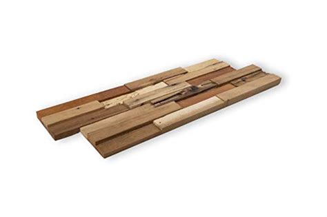 WoodyWalls 3D Reclaimed Barn Wood Wall Panels DIY Glue And Nails