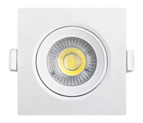 Spot Led Embutido Downlight Cuadrado Móvil 3w Macroled