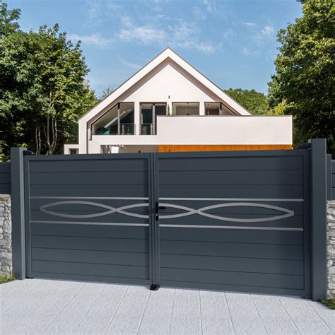Portail Battant Aluminium Sur Mesure Portail Alu Moins Cher