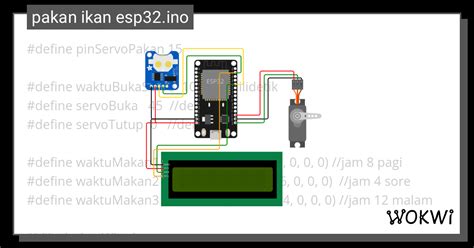 Pakan Ikan Esp32 Ino Wokwi ESP32 STM32 Arduino Simulator