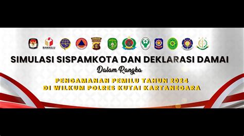 Apel Gelar Pasukan Simulasi Sistem Pengamanan Kota Deklarasi Damai