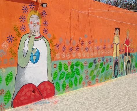 En Lomas De Zamora Chicos Dibujan Y Pintan Murales Para Promover Sus