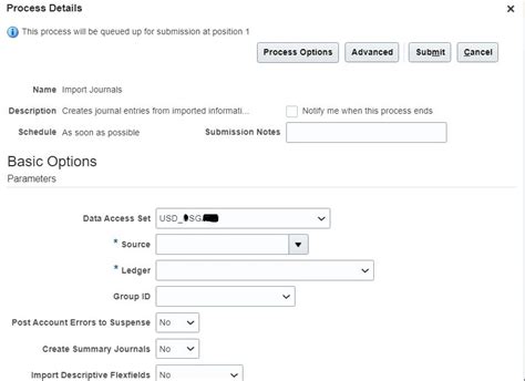 Oracle Applications Import Journals GL Interface Table In Oracle Fusion
