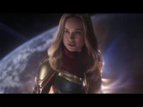 Avengers Endgame All Captain Marvel Scenes YouTube