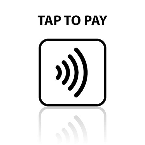 Logotipo de signo de pago inalámbrico nfc sin contacto tarjeta de