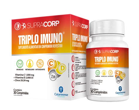 Supracorp Triplo Imuno 30 Comprimidos Catarinense Fitarvida