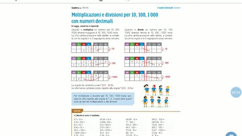 Moltiplicazioni E Divisioni Per 10 100 1000 Con I Numeri Decimali