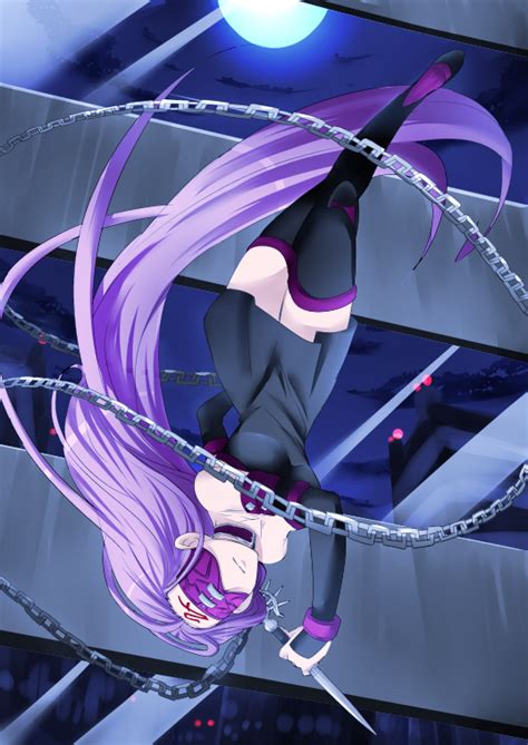 Safebooru 1girl Blindfold Chain Dagger Fate Stay Night Fate Series