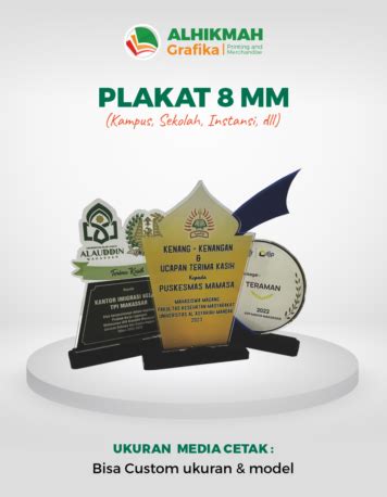 Plakat Akrilik Custom Print Uv Mm Alhikmah Grafika