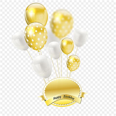 Etiqueta Estéreo De Globo De Fiesta De Oro PNG dibujos Dorado Punto