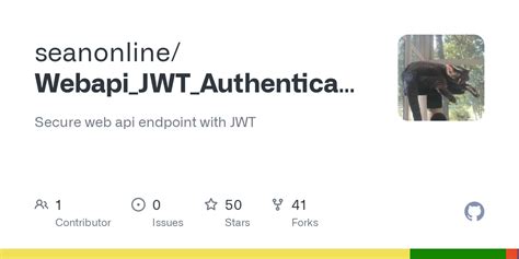 github seanonline webapi jwt authentication secure web api endpoint with jwt