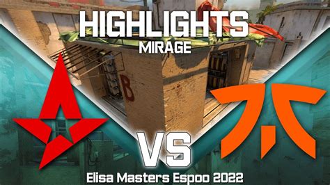Astralis Vs Fnatic Mirage Map 1 Elisa Masters Espoo 2022 CSGO