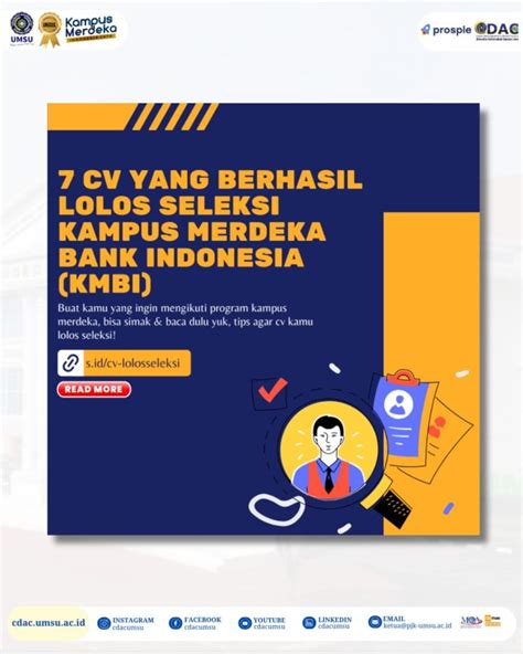 Contoh CV Yang Lolos Magang Di BI CDAC UMSU