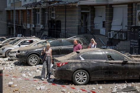 Moscow Says Drones Lightly Damage Buildings While Kyiv Faces Continued