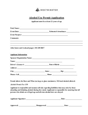 Fillable Online SPECIAL EVENT PERMIT APPLICATION FORM Fax Email