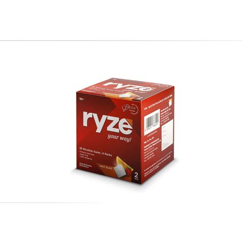Buy RYZE NICOTINE GUM 2MG I SOFT CHEW EASY ON THROAT I FRUIT BLAST 9