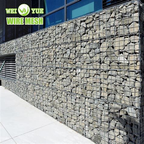 Hot Galvanized Galfan Coated 4mm Wire 200X100X50 Gabion Basket Welded