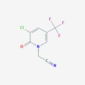 2 3 Chloro 2 Oxo 5 Trifluoromethyl Pyridin 1 2H Yl Acetonitrile
