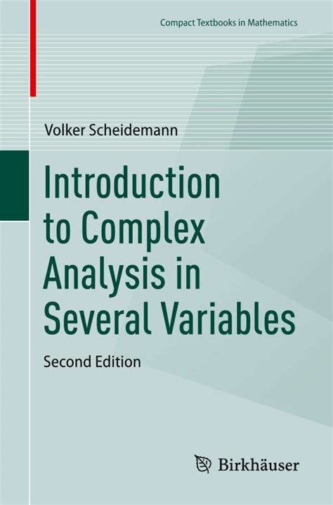 Introduction To Complex Analysis In Several Variables Volker