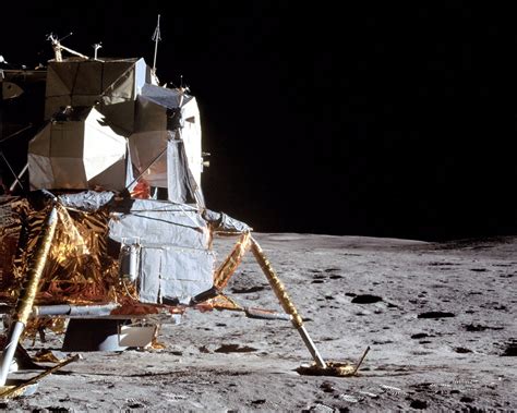 Apollo 14 Lunar Module LM Antares On The Surface Of The Moon Photo