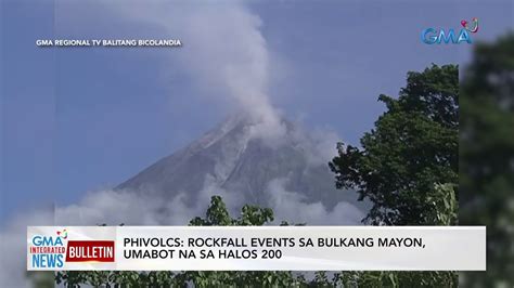PHIVOLCS Rockfall Events Sa Bulkang Mayon Umabot Na Sa Halos 200