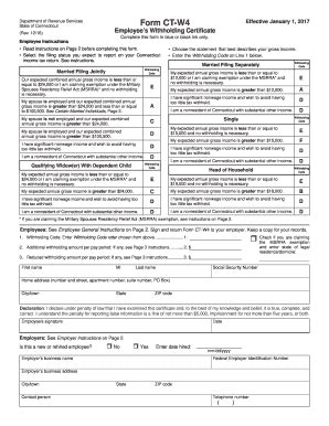 CT DRS CT W4 2016 Fill Out Tax Template Online