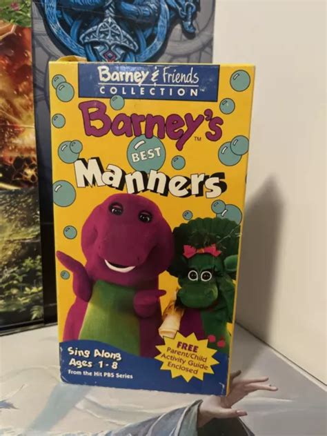 Barney Friends Collection Best Manners Vhs Video Tape Vtg Sing Along
