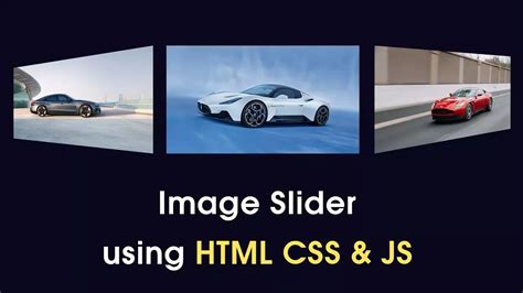 Learn How To Make An Image Slider Using Html Css Javascript With
