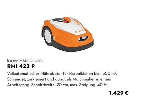 Imow Mähroboter Rmi 422 P Angebot bei STIHL