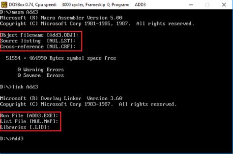 how to install masm 8086 on windows using dosbox doovi