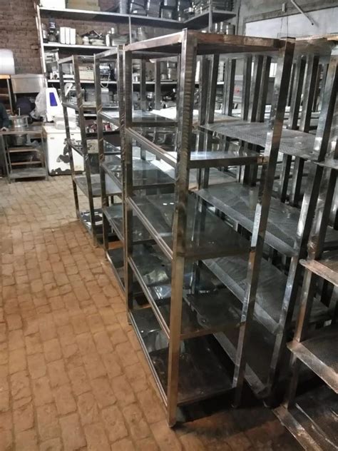 Shelves Stainless Steel Storage Rack For Supermarket Kg At Rs