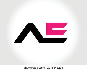 Ae Logo Letter Design Vector Red Stock Vector Royalty Free