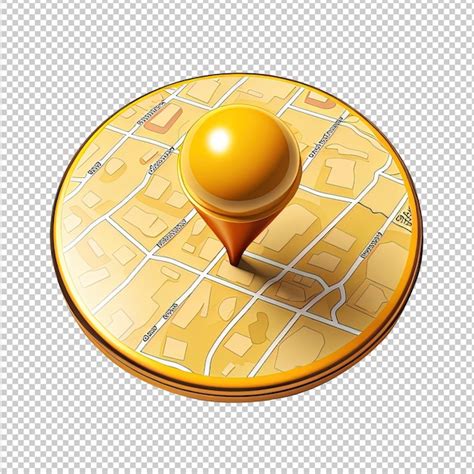 Icono de ubicación realista sobre fondo blanco Archivo PSD Premium