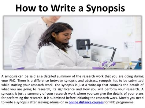 PPT Write A Ph D Research Synopsis PowerPoint Presentation Free